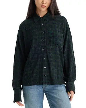 Good American The Crinkle Easy Shirt