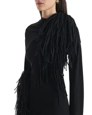 Altuzarra Garland Fringe Trim Dress
