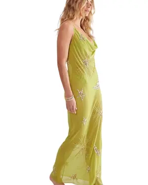 Nasty Gal Celestial Cowl Neck Maxi Beach Dress