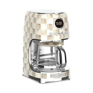 MACKENZIE-CHILDS Check Drip Coffee Maker - Mocha