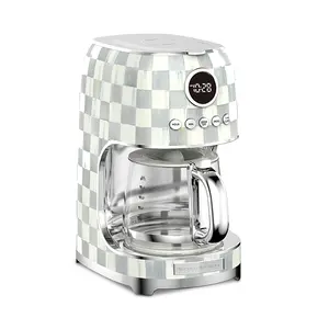 MACKENZIE-CHILDS Check Drip Coffee Maker - Sterling