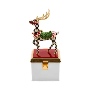 MACKENZIE-CHILDS Westminster Deer Stocking Holder Decor