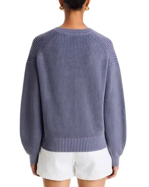 Tommy Bahama Salt & Sea Wash Cotton V Neck Sweater - Dark Bluestone