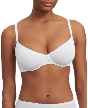 SKARLETT BLUE Adorned Cotton Underwire Bra - White