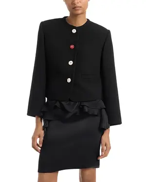 LIBEROWE Cora Wool Flower Button Jacket