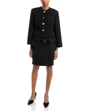 LIBEROWE Cora Wool Flower Button Jacket