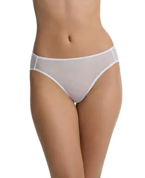 SKARLETT BLUE Jolie Sheer Lace French Cut Brief - White