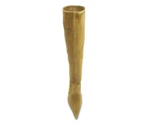 Schutz Lexi Slouch Suede Knee High Boots - Dried Olive