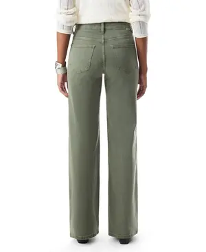 BAYEAS Mid Rise Wide Leg Denim Jeans Stretch Comfortable - Initia