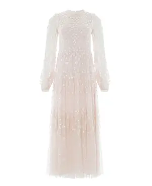 NEEDLE & THREAD Clover Long Sleeve Maxi Gown