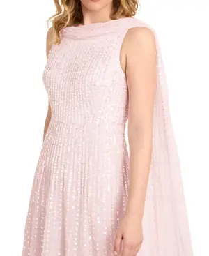 NEEDLE & THREAD Moonlight Sequin Ankle Gown