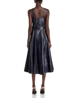 Cinq À Sept Vega Faux Leather Dress
