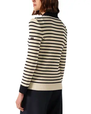 Saint James Fiquefleur Wool Polo Sweater