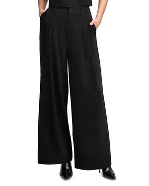 Cinq À Sept Marne Pleated Crepe Pants