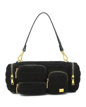 THINK ROYLN Lady Cargo Suede Crossbody - Black