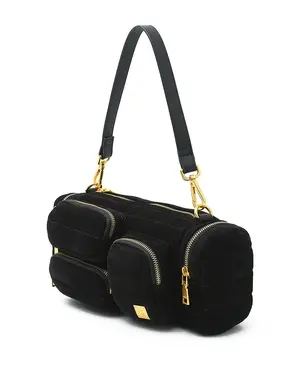 THINK ROYLN Lady Cargo Suede Crossbody - Black