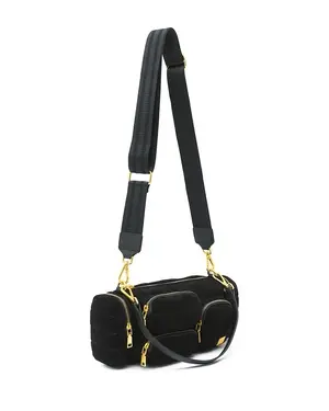 THINK ROYLN Lady Cargo Suede Crossbody - Black