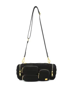 THINK ROYLN Lady Cargo Suede Crossbody - Black