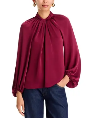 Ramy Brook Emmy Twist Neck Relaxed Blouse