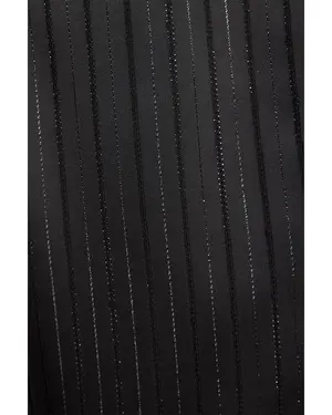 Ramy Brook Irina Satin Stripe Side Tie Dress