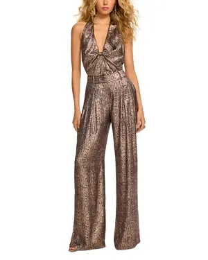 Ramy Brook Oscar Metallic Wide Leg Pants