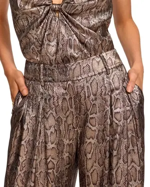 Ramy Brook Oscar Metallic Wide Leg Pants