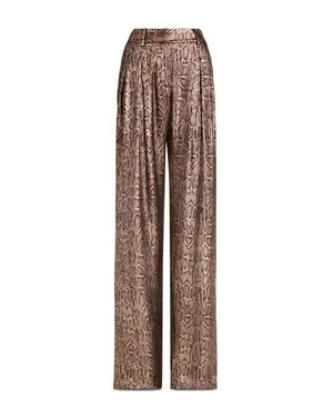 Ramy Brook Oscar Metallic Wide Leg Pants