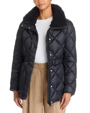 SAVE THE DUCK Mandoline Quilted Coat - Black