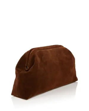 Aqua Suede Clutch Exclusive