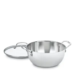 CUISINART Chef's Classic Stainless 5.5 Quart Multi-purpose Pan With Glass Lid - Silver