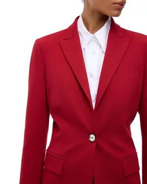 Pinko Signum Single Button Blazer - Rio Red