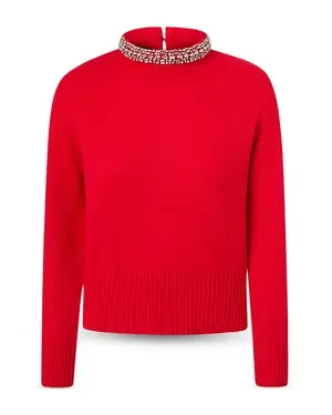 Pinko Berlino Crewneck Sweater - Red