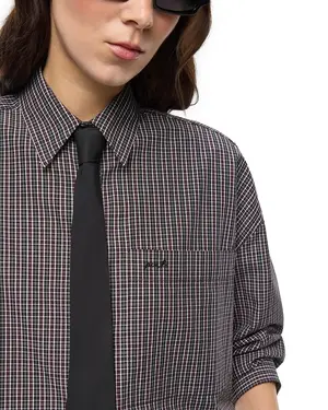 Pinko Carlina Cropped Tie Shirt