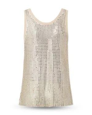 Pinko Waiting Embellished Tank Top