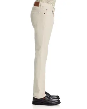Boglioli Finewale Stretch Corduroy Five Pocket Pants - Beige