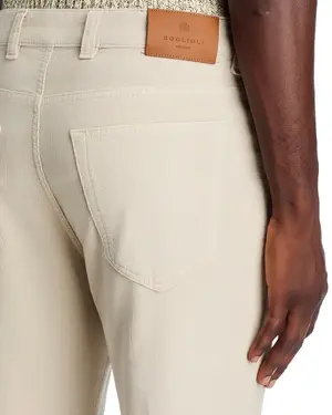 Boglioli Finewale Stretch Corduroy Five Pocket Pants - Beige