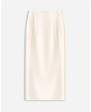 NOCTURNE Pleat Detail Pencil Skirt