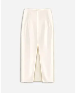 NOCTURNE Pleat Detail Pencil Skirt