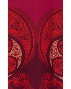 La DoubleJ Magnifco Silk Printed Midi Dress