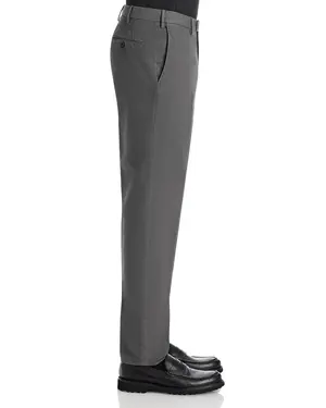 SLOWEAR Incotex Doeskin Regular Fit Garment Dyed Stretch Cotton Pants - Dark Grey