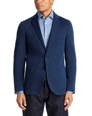 MAURIZIO BALDASSARI Loro Piana Fabric Wool Jersey Unstructured Slim Fit Sport Coat - Denim Blue