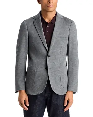 MAURIZIO BALDASSARI Loro Piana Fabric Wool Jersey Unstructured Slim Fit Sport Coat - Medium Grey