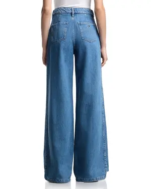 Emporio Armani High Rise Wide Leg Jeans