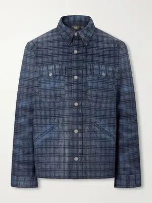Ralph Lauren Holland Checked Denim Jacket - Blue