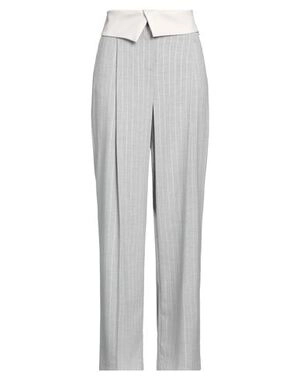 Liu Jo Pants Size Polyester, Viscose, Elastane, Metallic Polyester - Grey