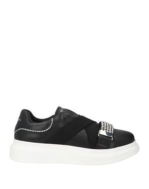 TOSCA BLU Sneakers Size Leather, Textile Fibers - Black