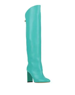 MAISON SKORPIOS Boot Turquoise Size Leather - Blue