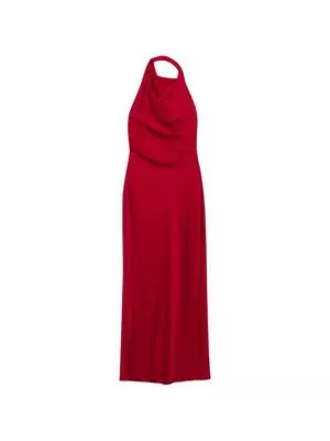 Simkhai Reannon Draped Gown - Red