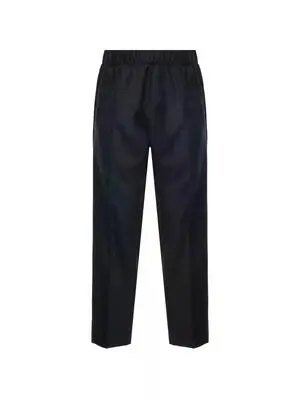 GIULIANO GALIANO Noak Elasticated-waistband Pressed-crease Trousers - Black