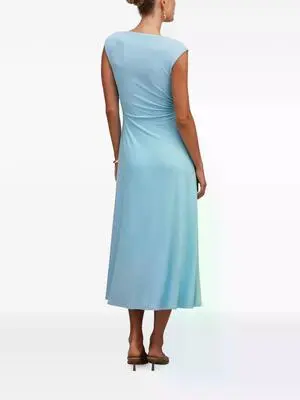 EVER NEW Alaia Gathered Hardware Midi Dress